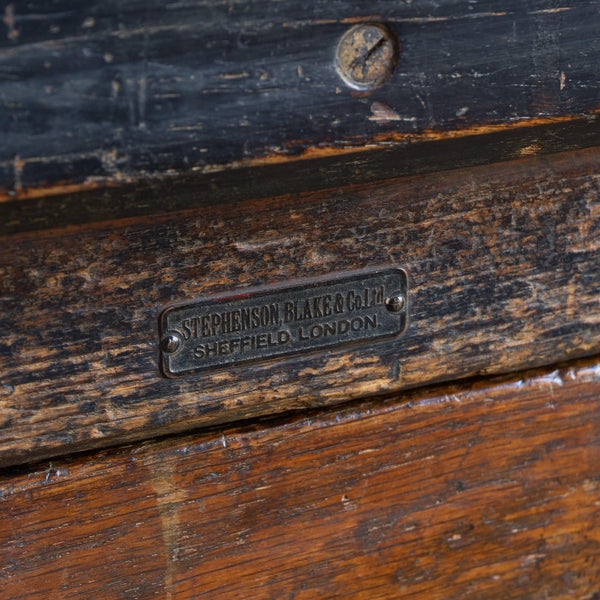 Antique Typesetting Table- printers storage - kitchen island – KONTRAST