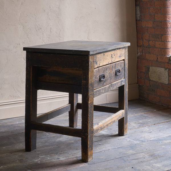 Antique Typesetting Table- printers storage - kitchen island – KONTRAST