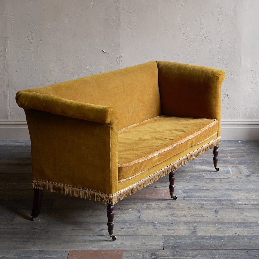 Regency Sofa - gold draylon velvet – KONTRAST