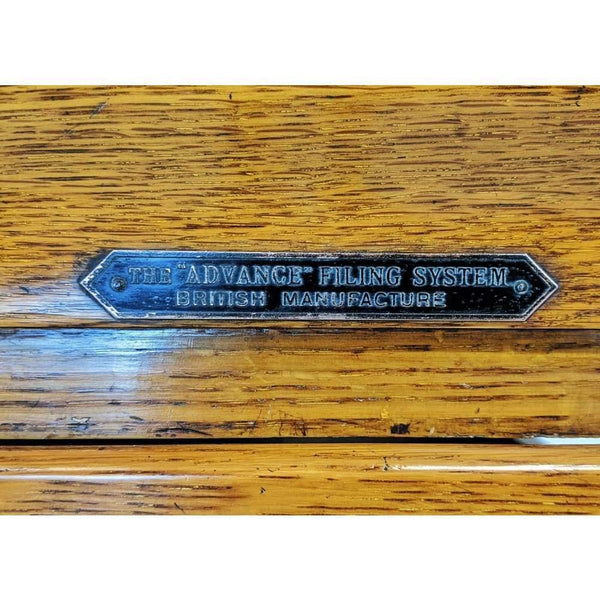 KONTRAST - Antique Oak Filing Cabinet - four drawers - the "advance ...