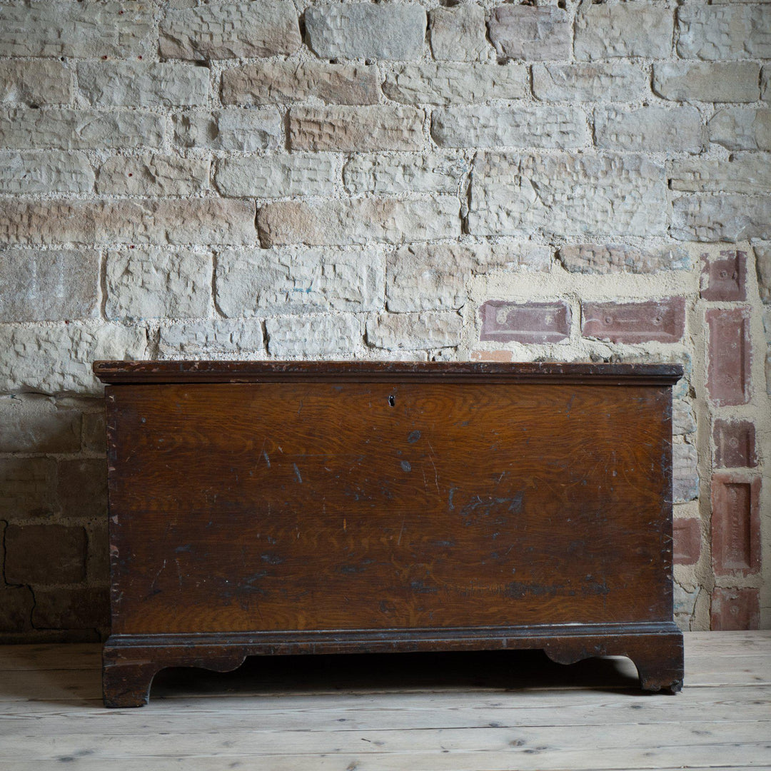 Antique Oak Painted Blanket Box Chest – KONTRAST