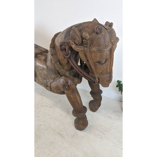 Carved Wooden Sapparam Horse – KONTRAST