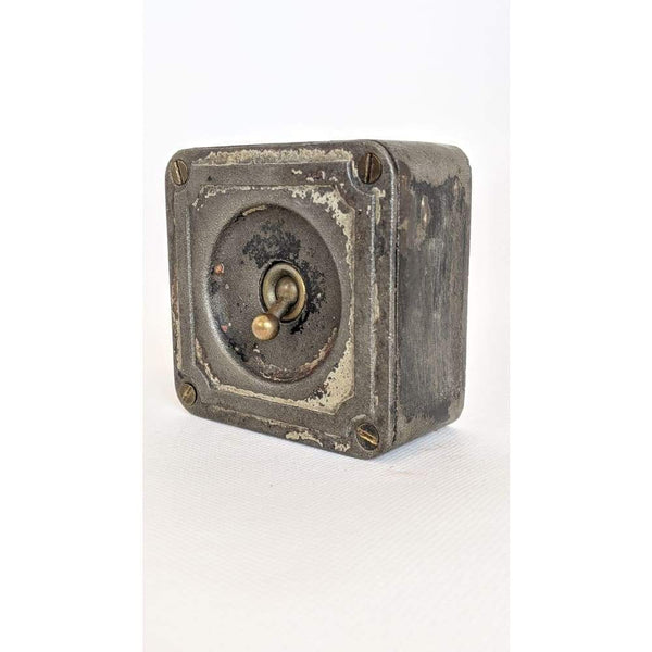 KONTRAST - Industrial Vintage Light Switch Cast Iron Crabtree 1-Gang switch