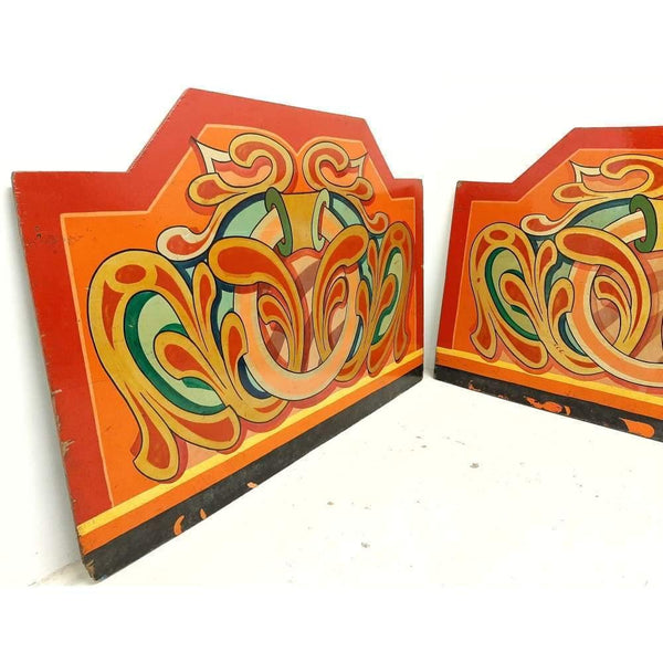 KONTRAST - Vintage hand painted fair ground sign on board